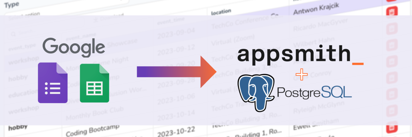 Postgres Event Tracker Build Adding An Employee Table Appsmith Community Portal